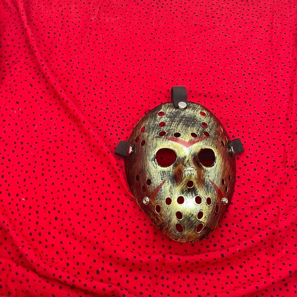 Other | Skeleteen Horror Hockey Costume Mask Gold | Poshmark